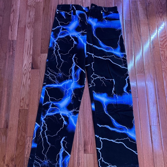 Jaded London | Jeans | Jaded London Blue Lightning Jeans | Poshmark